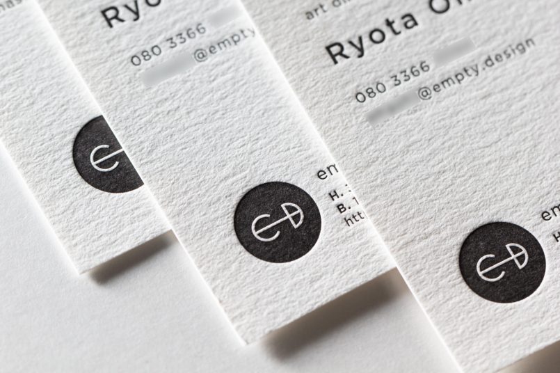 ヴィラージュCOCホワイト206.3kg両面活版印刷 | 活版印刷｜CAPPAN STUDIO(活版スタジオ）