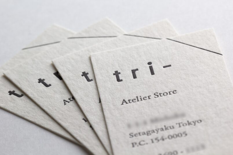 ちいさなサイズのショップカード | 活版印刷｜CAPPAN STUDIO(活版スタジオ）