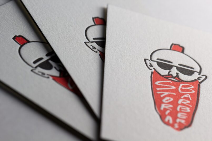 BARBER小口染めあり活版印刷名刺 | 活版印刷｜CAPPAN STUDIO(活版スタジオ）